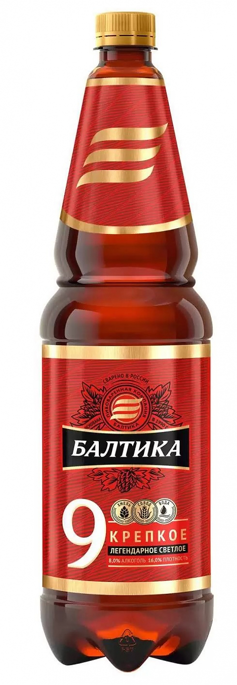 ПИВО БАЛТИКА КРЕПКОЕ ЛЕГЕНД №9 СВ 8 1 2Л ПЭТ